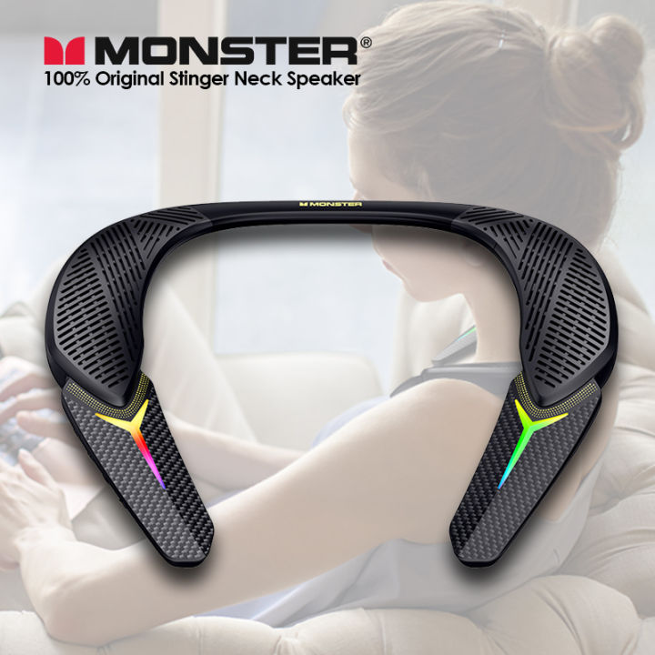 Monster Stinger Neck Speaker Bluetooth 5.3 Neckband Speakers 10H ...