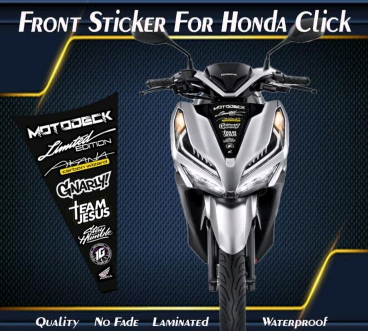 HONDA CLICK FRONT DECALS/ CLICK 125i DECALS/150 | Lazada PH