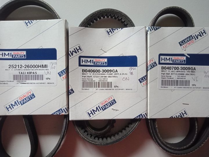 Fan Belt Set Hyundai Trajet CVVT Tucson Kia Sportage 2 asli HMI ...