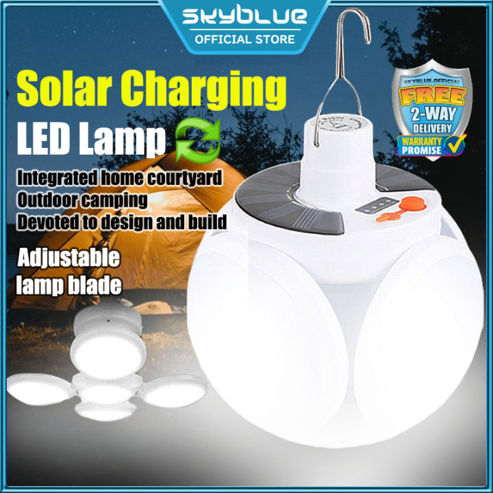 Solar Charging Camping LED Lamp Street Light With Foldable Waterproof ...