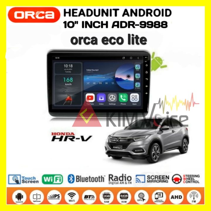 Head Unit Android Orca Eco lite OEM Honda HRV Soket PNP 10 inch ...
