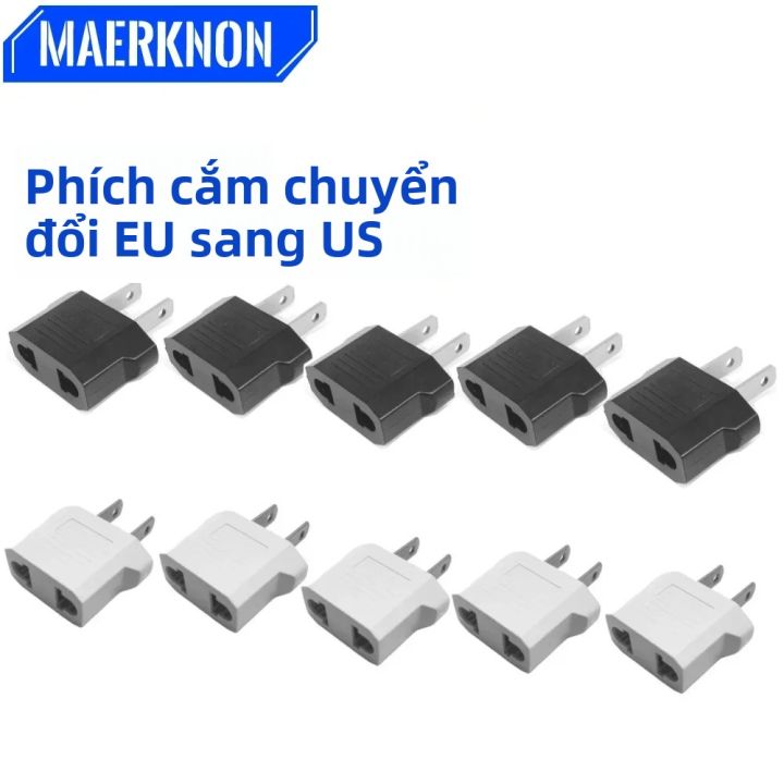 3/5/10 Chiếc Châu Âu EU Sang Mỹ USA Cắm Du Lịch Bộ Chuyển Đổi Nguồn ...