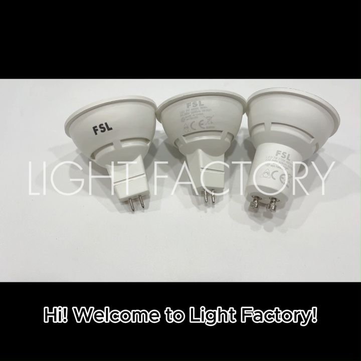 [PREMIUM] HIGH QUALITY FSL GU10 MR16 LED Bulb Eyeball Spotlight 5W 7W ...