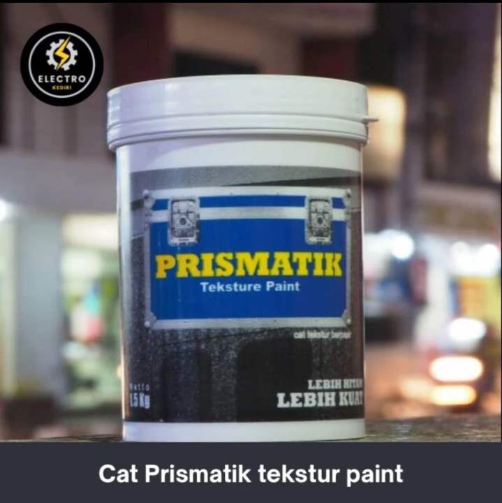 Cat prismatik hitam tekstur speaker bagus asli 1500gram | cet prismatic texture paint teksture 1 ...
