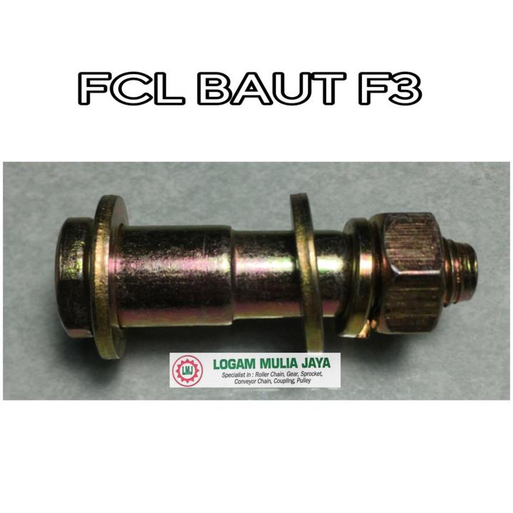 BAUT F3 F-3 BOLT NUT F 3 F3 KOPEL KOPLING FCL COUPLING FCL | Lazada ...