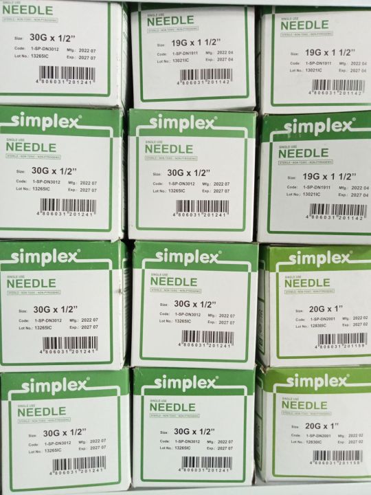 Disposable Needles/box 100pcs per box Simplex/Ormed/Sureguard | Lazada PH