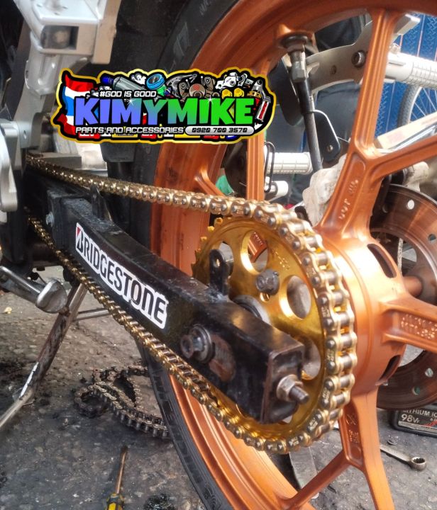 sprocket chain set for raider 150 carb and fi. 14-41 / 43 / 45 / (428 ...