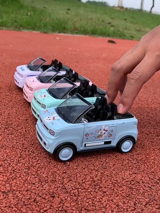 Mini toy car for kids cartoon convertible car model inertia sports car ...