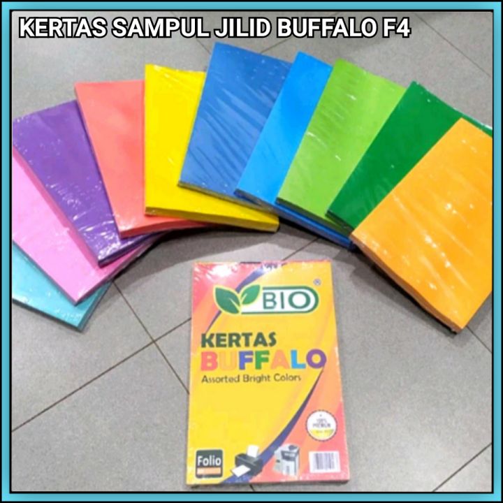 Kertas Cover Jilid Buffalo F4 Per 50 Lembar / Kertas Jilid Folio ...