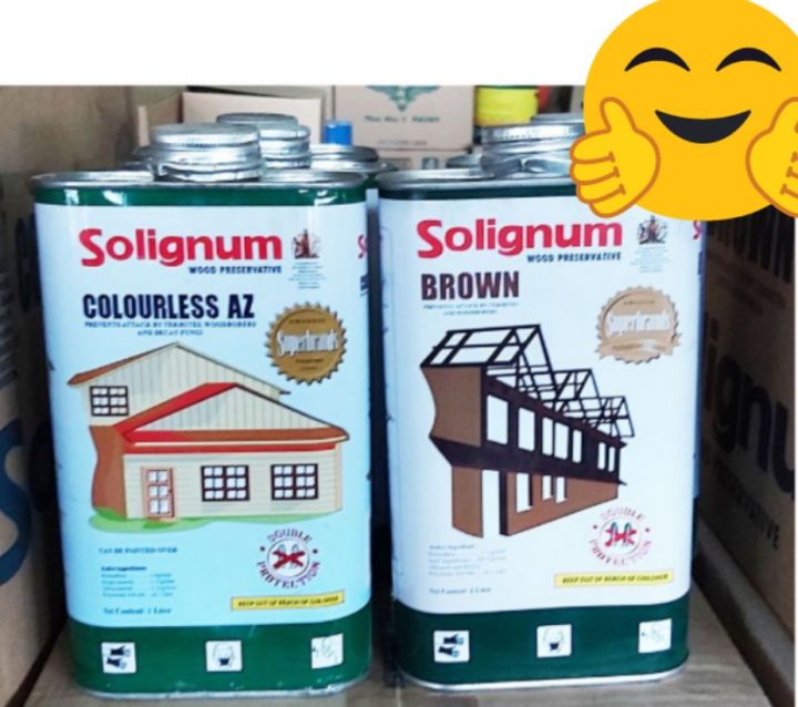 SOLIGNUM WOOD PRESERVATIVE FOR TERMITES CONTROL 1 LITER BROWN ...