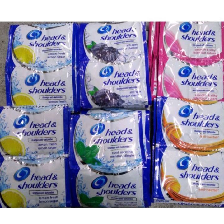 Head and Shoulders shampo Sachet Rencengan (1 renceng 12 pcs) | Lazada ...