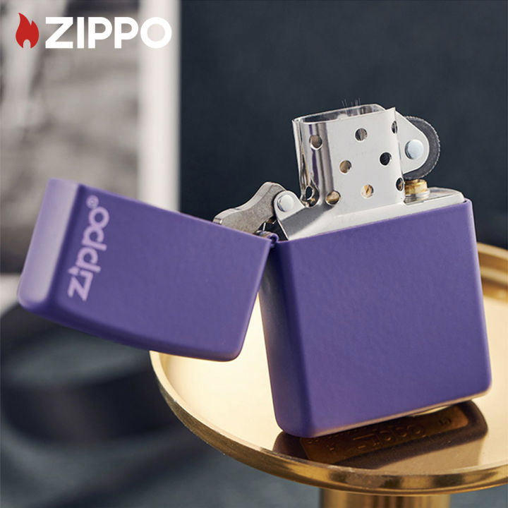 Zippo Purple Matte with Zippo Logo Design Windproof Pocket Lighter | Zippo 237ZL | Lazada PH