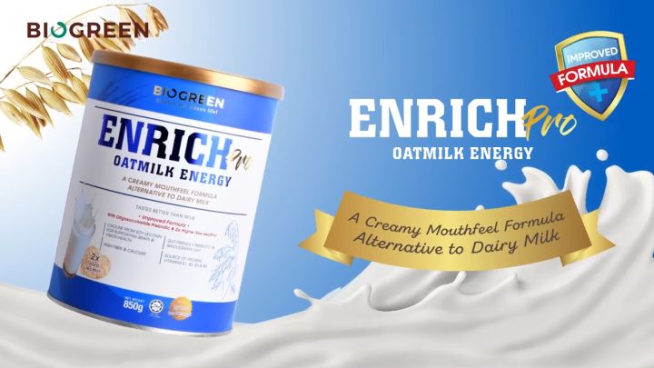 Biogreen Enrich Pro Oatmilk Energy (850g X 2) - Twin Packs | Lazada