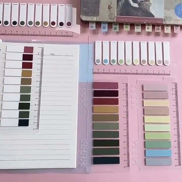 200pcs Morandi Colorful Sticky Note Writable Index Annotation Markers ...