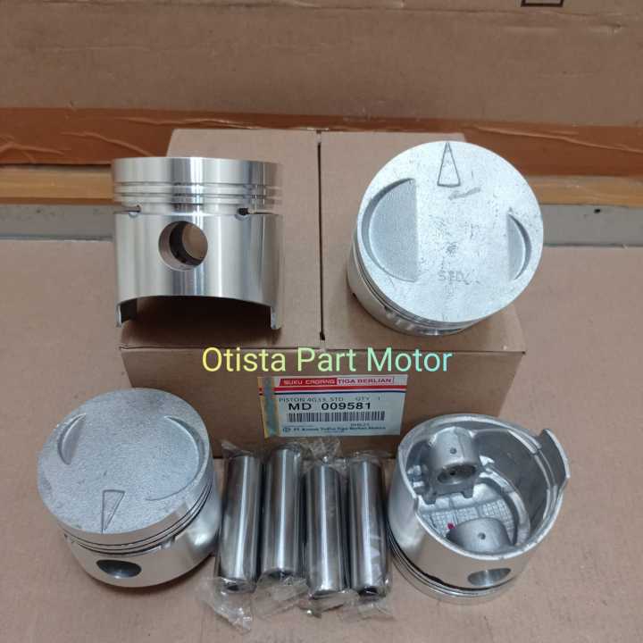 PISTON SEHER ASSY SET MITSUBISHI L300 BENSIN LAMA OLD 4G33 STD-1.00 ...