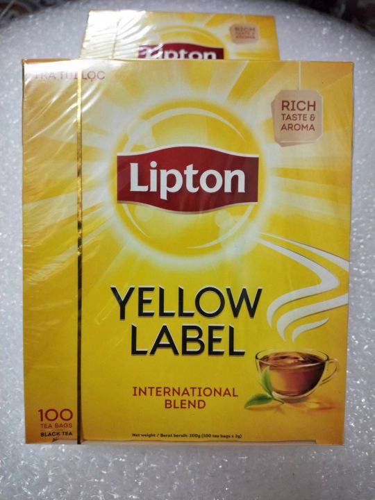 Lipton YELLOW LABEL ชาลิปตัน บรรจุ 100 ซอง | Lazada.co.th