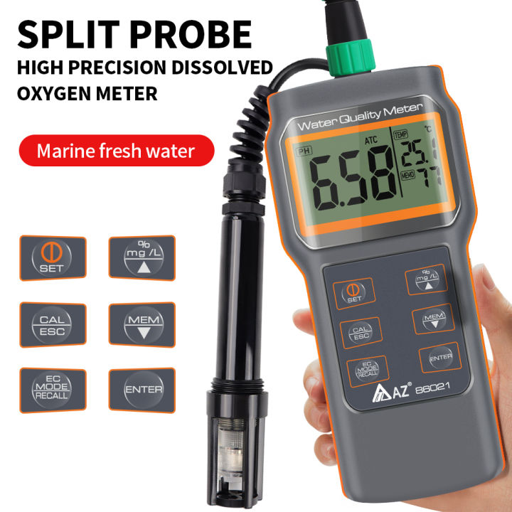 AZ86021 Dissolved Oxygen Detector High Precision Water Quality Testing ...