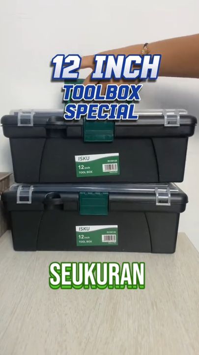 ISKU Tool Box 12 Inch Kotak Alat Perkakas Mini 12inch Multi Mini Toolbox Bahan Plastik | Lazada ...