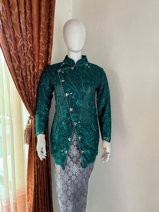KEBAYA ENCIM - WARNA EMERALD | Lazada Indonesia
