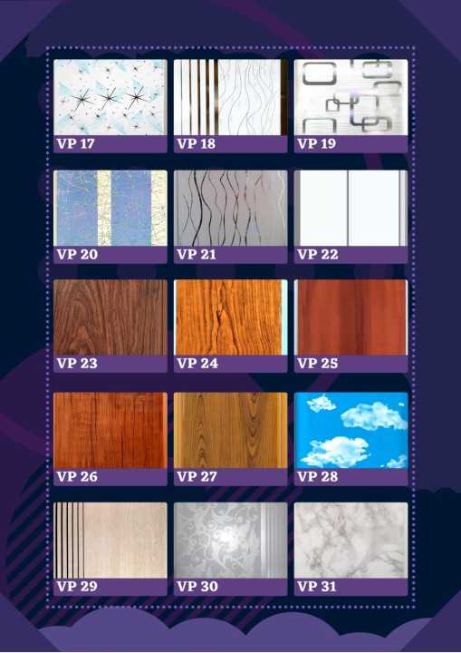 Bahan Plafon PVC ( 1 Dus ) Isi 15 Lembar/ Panjang 3 Meter X Lebar 20 CM ...