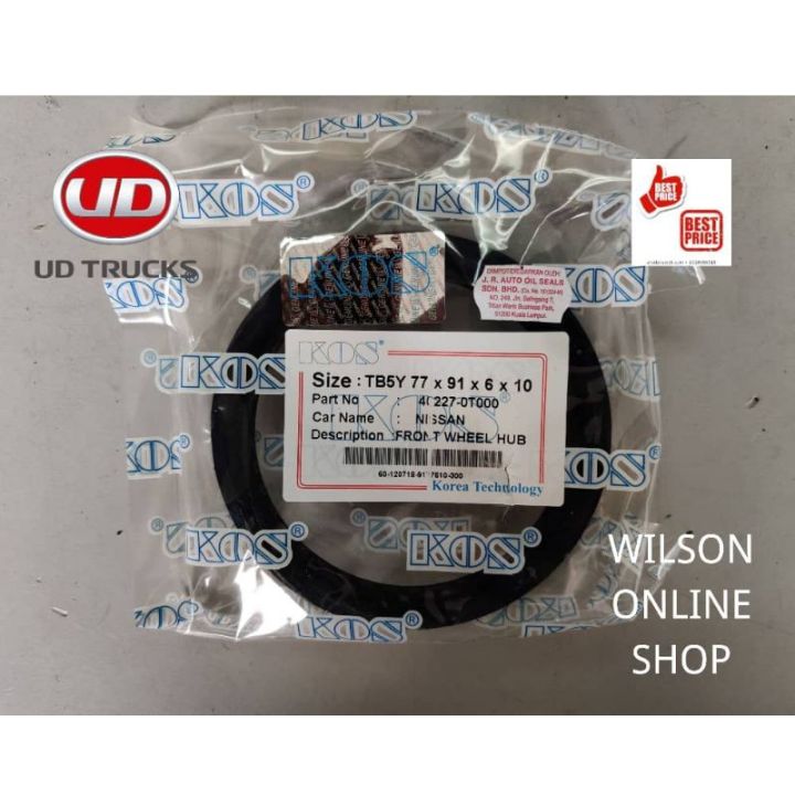 NOK Japan/Kos Korea Nissan Yu41,Yu41 T5 Front/Depan Wheel Hub Oil Seal ...