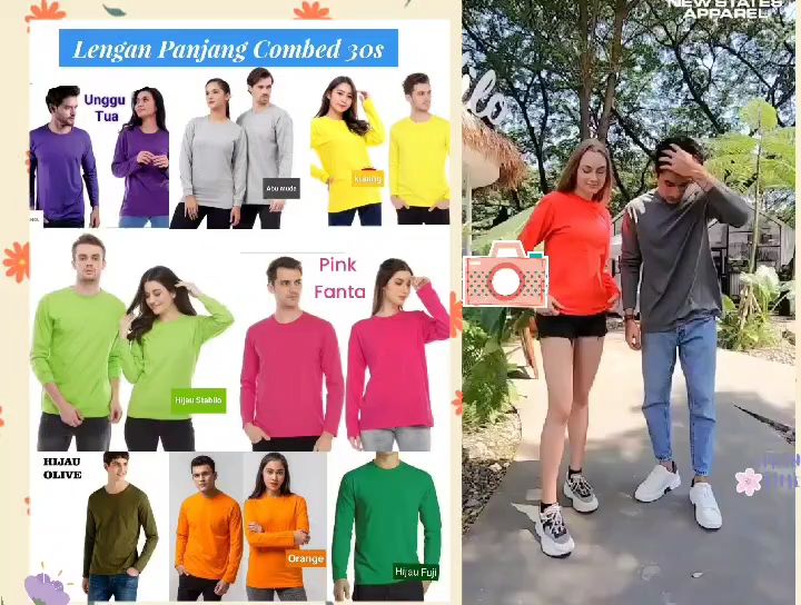 ( BISA COD ) Kaos polos lengan panjang soft katun combed 30s / kaos ... ( BISA COD ) Kaos polos lengan panjang soft katun combed 30s / kaos ...