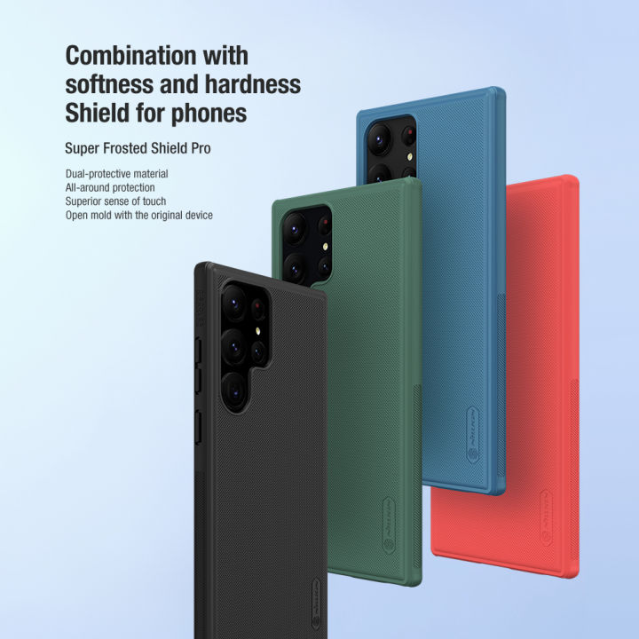 Nillkin New Matte Hard Case for Samsung Galaxy S23 Ultra Shockproof TPU Soft Edge Plastic Back ...