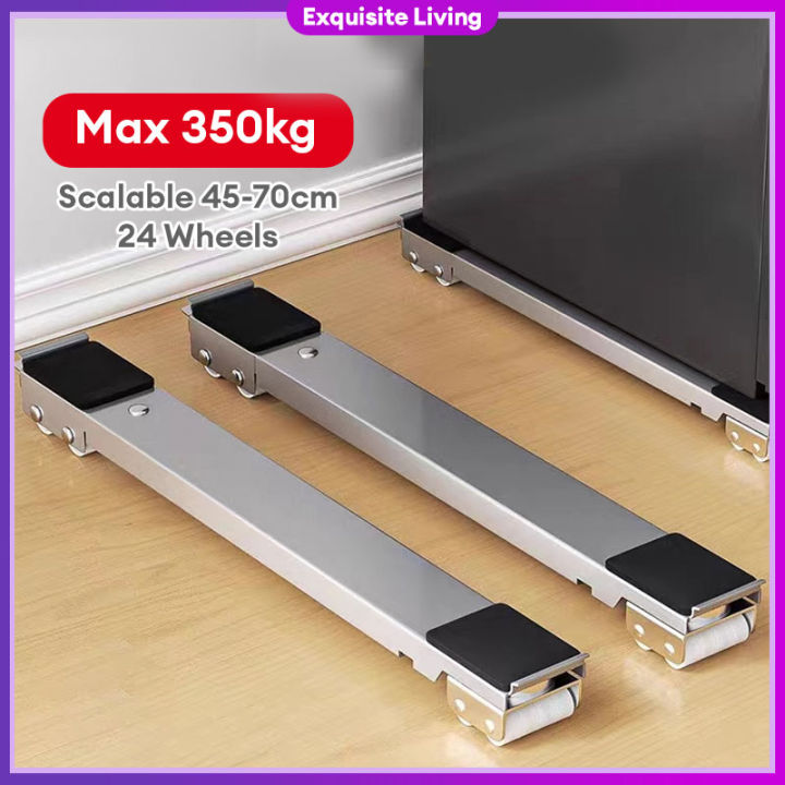 1 Pair Adjustable Roller Furniture Mover Washing Machine Refrigerator ...