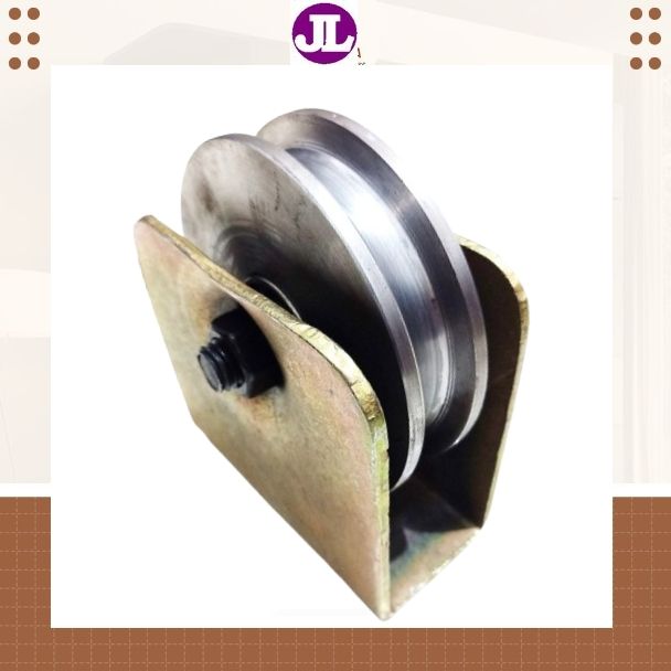Roda Gerbang Pagar Besi Super Jumbo Ukuran 12 cm Rel Bulat (U) Roda ...