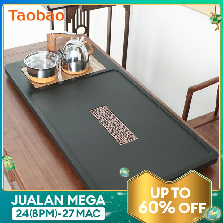 Yuzhujing Business Classy Tea Tray Black Stone Automatic Integrated Tea ...