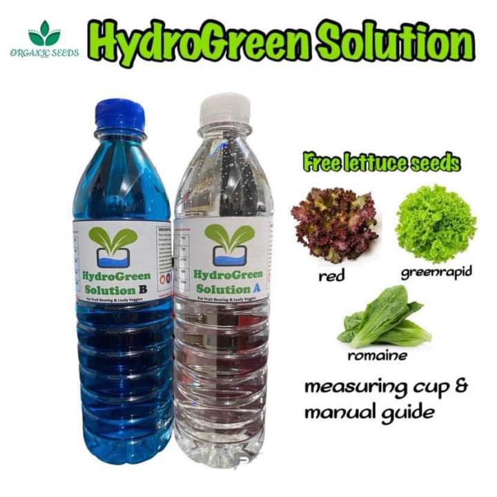 Hydroponics Nutrient Solution (500ml each)for plant and leafy veggies ...