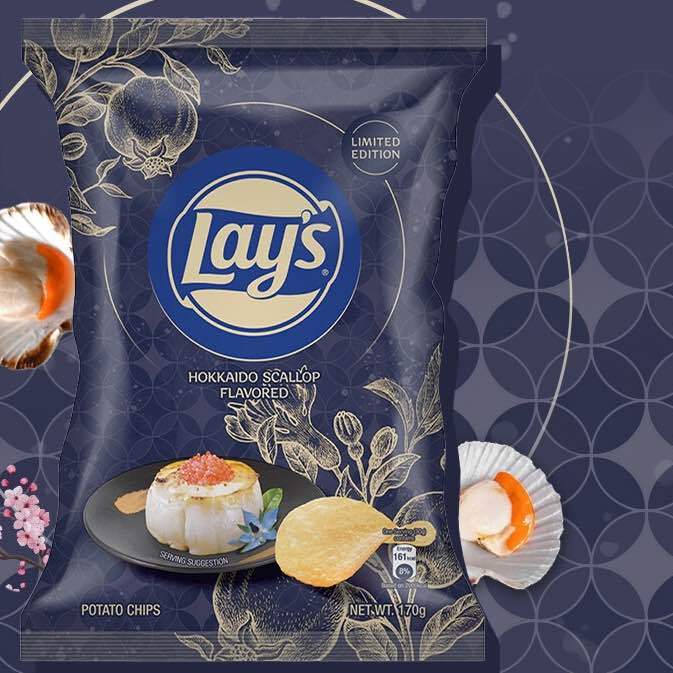 Lay's Potato Chips, 170g - Slow Grilled Lobster/Hokkaido Scallop/Creamy ...