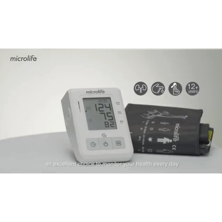 Microlife B2 Basic Upper Arm Automatic Blood Pressure Monitor IHB ...