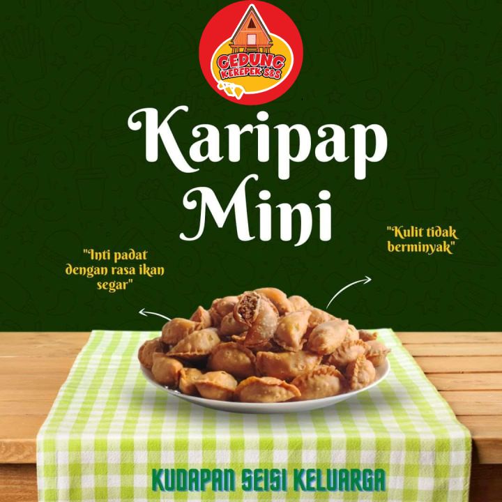 KARIPAP MINI 200G (40-50 BIJI/PACK) - INTI SERUNDING IKAN | Lazada