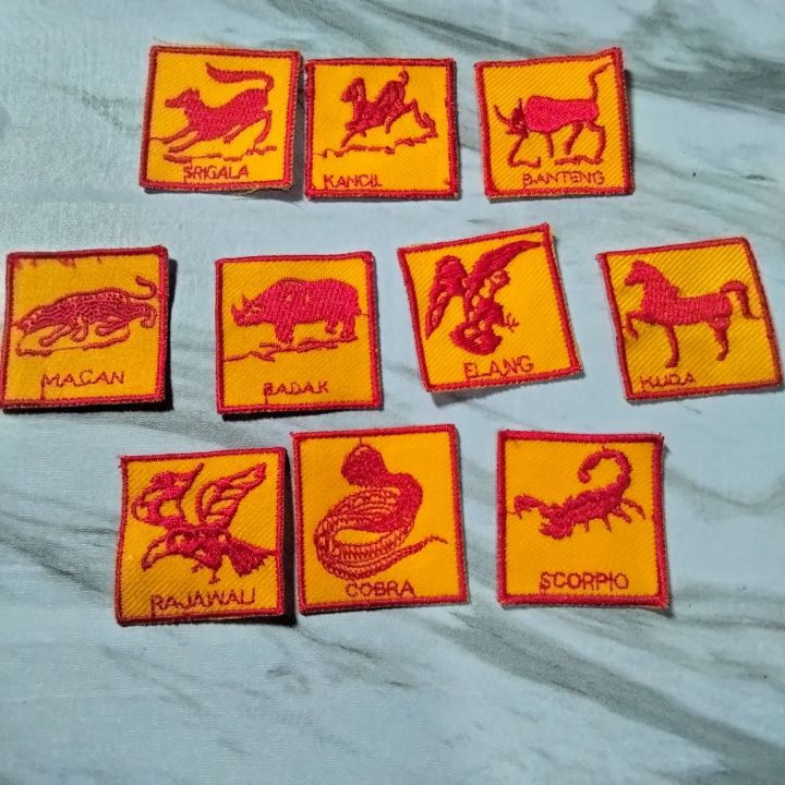 Badge Pramuka Tanda Regu Putra Gambar Hewan | Lazada Indonesia