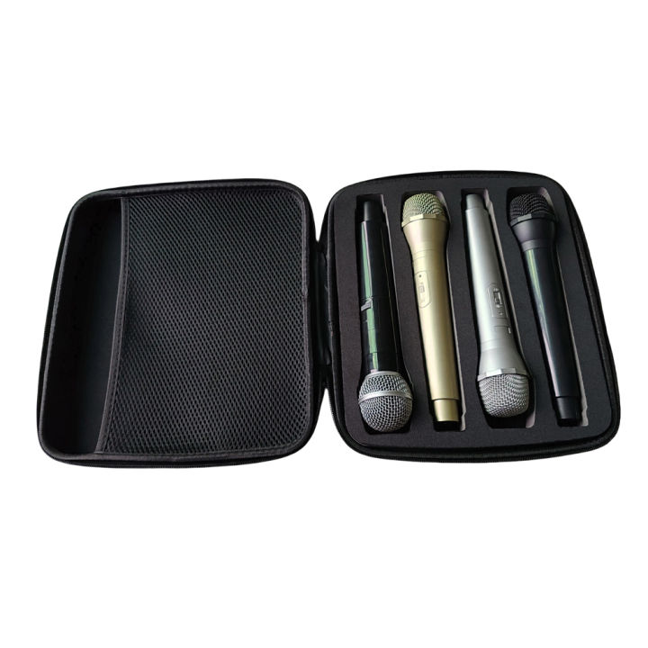 Portable One-to-four Wireless Microphones Storage Box Microphoned Carry ...