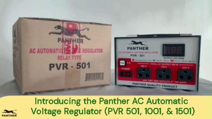 Panther PVR 1001 AVR Relay Type 1000 Watts with 100V, 110V and 220V AC ...