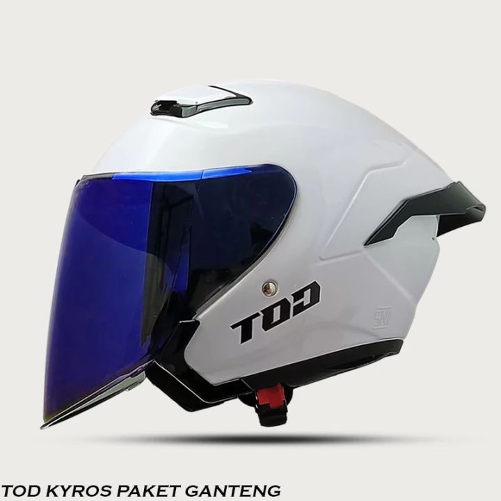 HELM HALF FACE DEWASA SPOILER TOD KYROS BIOS HELM KEKINIANPRIA WANITA ...