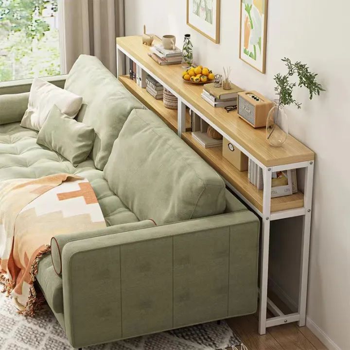 Long Table Storage Rack Living Room Multi-Layer Cabinet Bedside Storage ...