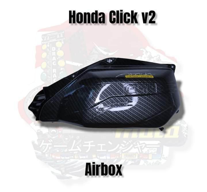HONDA CLICK V2 AND V3 AIRBOX COVER TWILL CARBON | Lazada PH