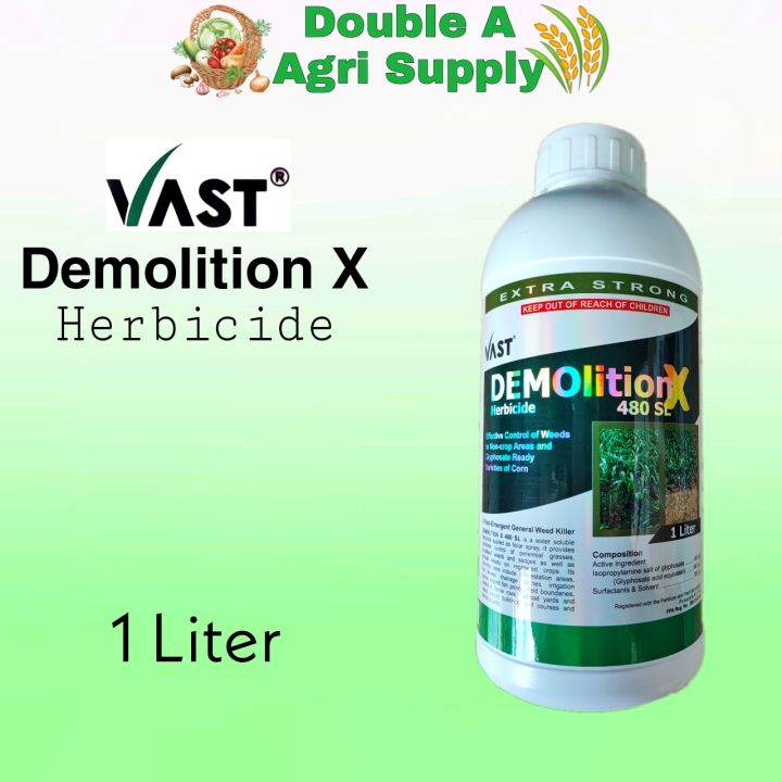 Demolition X (Glyphosate) Herbicide / Weed Killer 1 Liter - Vast ...