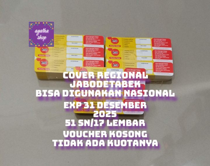 VOUCHER KOSONG INDOSAT IM3 PER 51 SN/17 LEMBAR | Lazada Indonesia