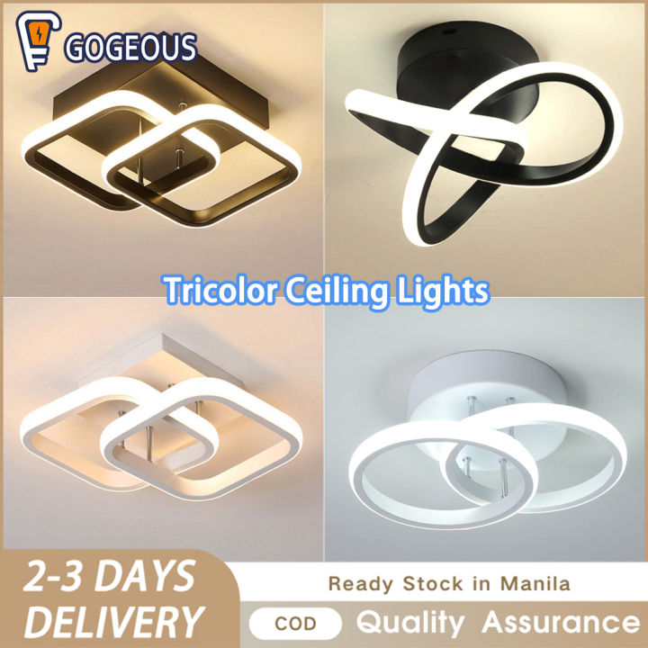 GOGEOUS ceiling lights modern design LED Aisle ceiling light tri color ...