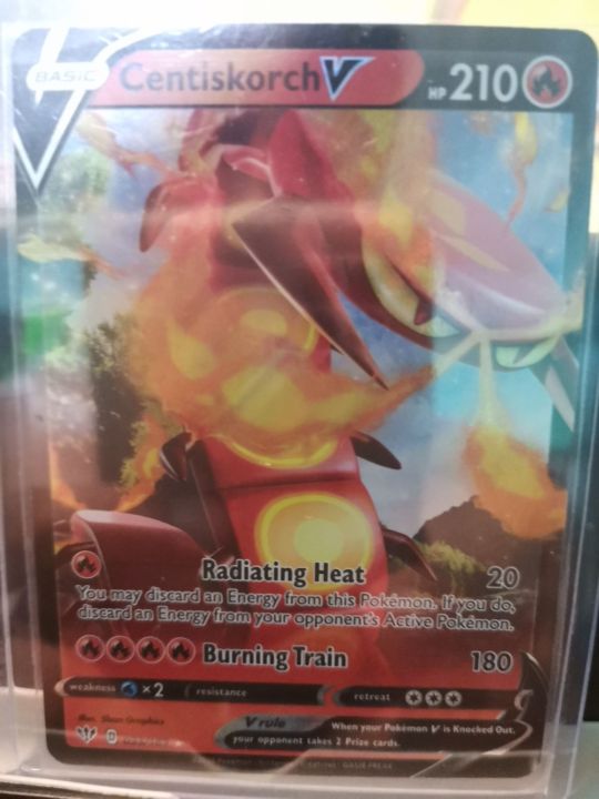 Pokemon Card - Centiskorch V - 033/189 - Ultra Rare Sword & Shield ...