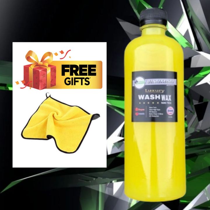 NANO WASH | SABUN CUCI KERETA 500ML FREE MICROFIBER TOWEL | Lazada