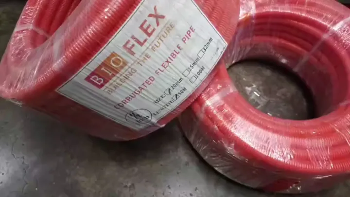 PVC Flexible Hose Orange 50/100m Per Roll Conduit Hose 1/2" 3/4" 1 ...