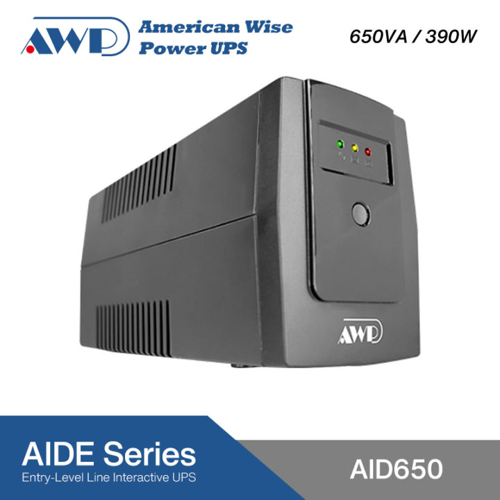 IPASON | AWP AID650 Aide 390W-650VA UPS with AVR Uninterruptible Power ...