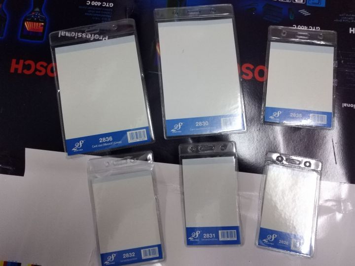 PVC NAME BADGE NAME TAG (ALL SIZE TOP OPEN) | Lazada