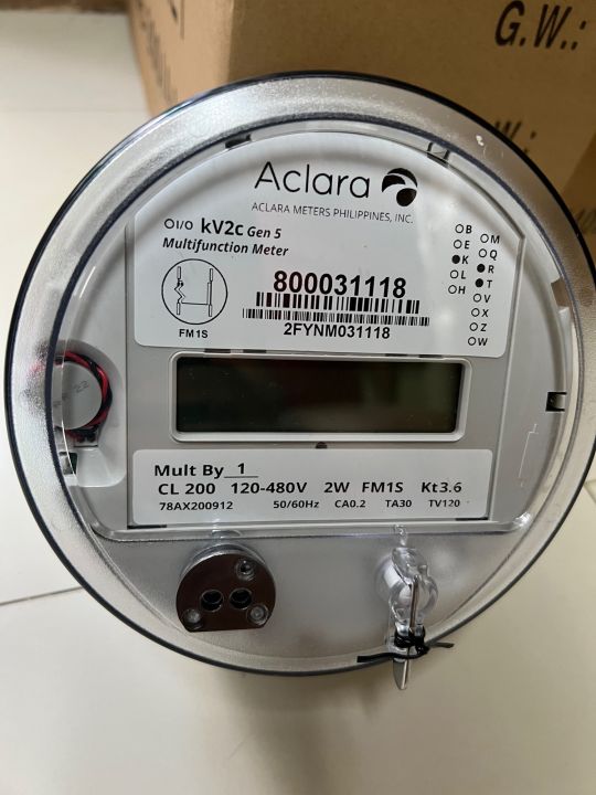 Aclara kv2c form 1s, Class 200, 1Phase, 2Wire, 120-480Volts Brand New ...