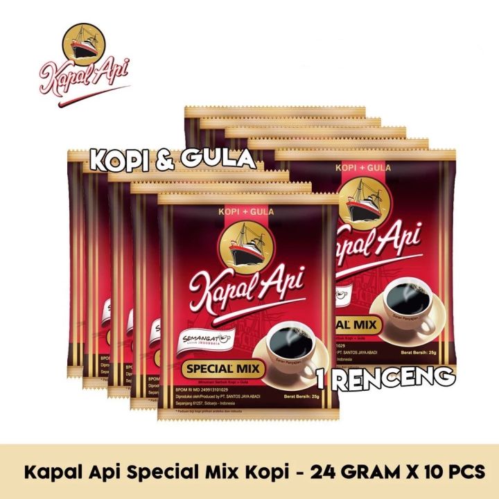 KOPI KAPAL API 1 RENCENG ISI 10 PCS | Lazada Indonesia